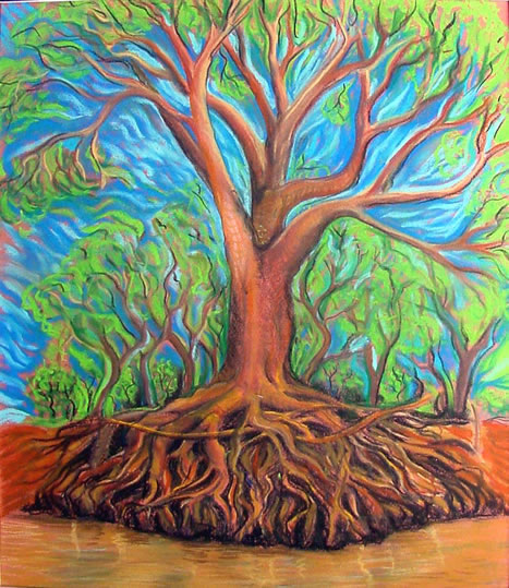 Pastel Drawings / River Gum Tree Bourke - Pastel.jpg